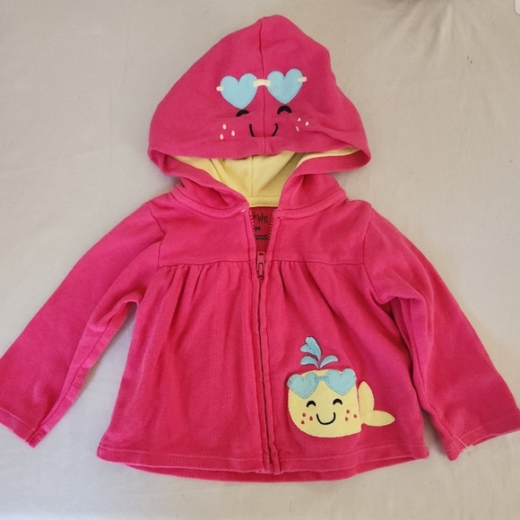 Pekkle | Jackets & Coats | Pekkle Infant Girl 6m Pink Whale Hooded ...